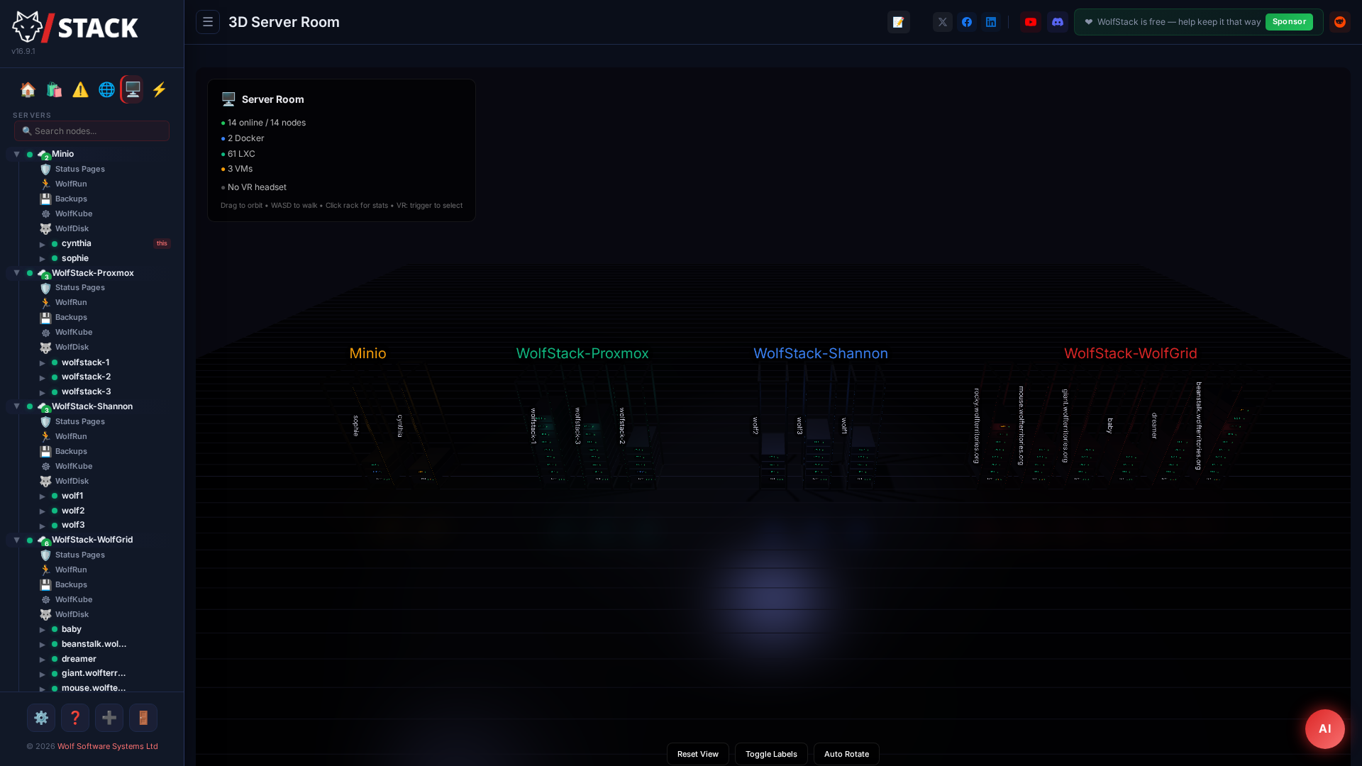 WolfStack — One Binary. Your Entire Infrastructure.